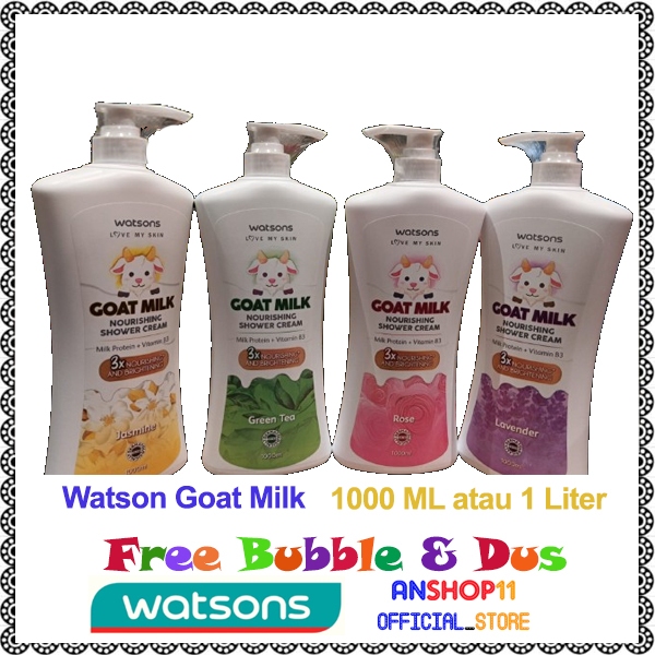 Jual GOAT MILK BODY WASH 1 L / SABUN MANDI WATSONS GoatMilk 1000 ml ...