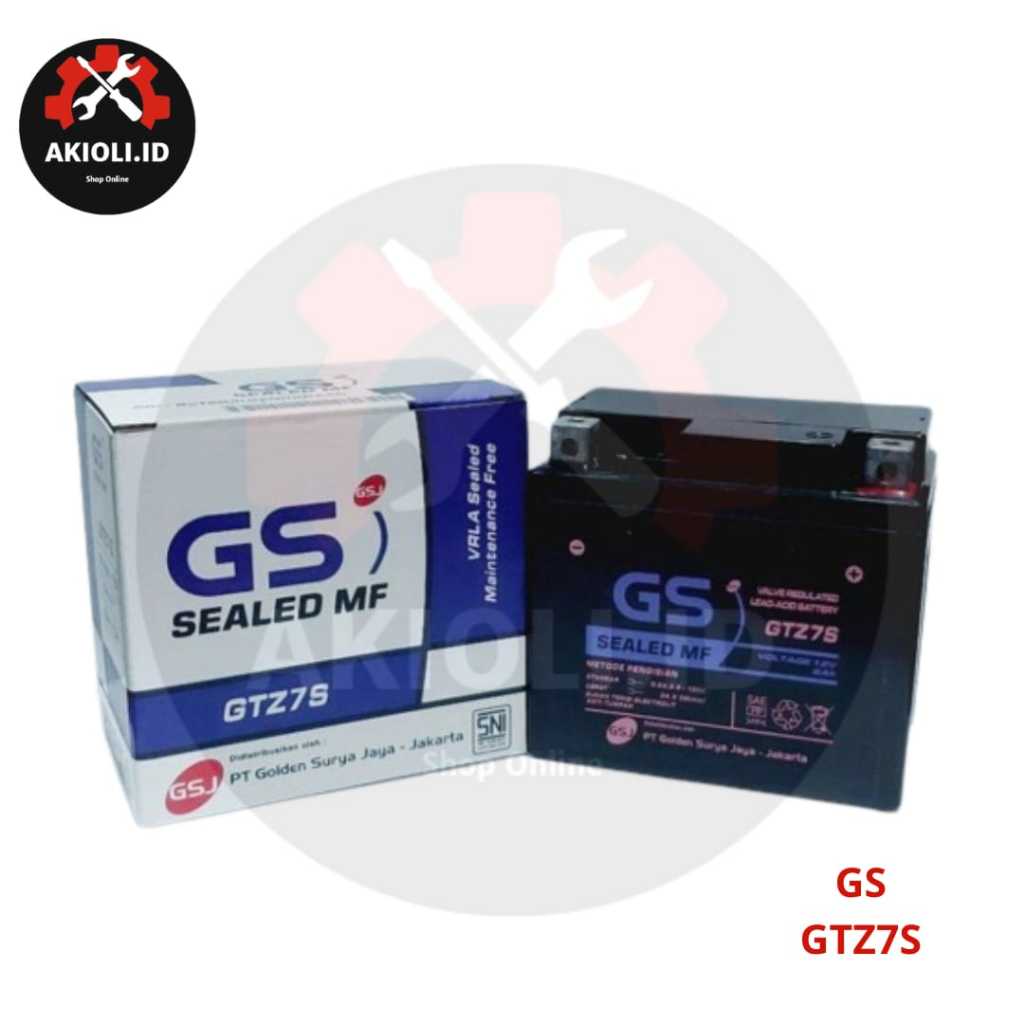 Jual Aki Motor Yamaha Aerox 155 | Aki Kering GS MF GTZ7S | Shopee Indonesia