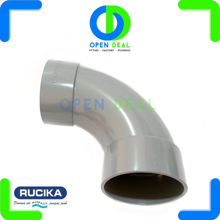 Jual Long Elbow 4" inch D Rucika / Large Radius D 4 in Pvc / Long Boch | Shopee Indonesia