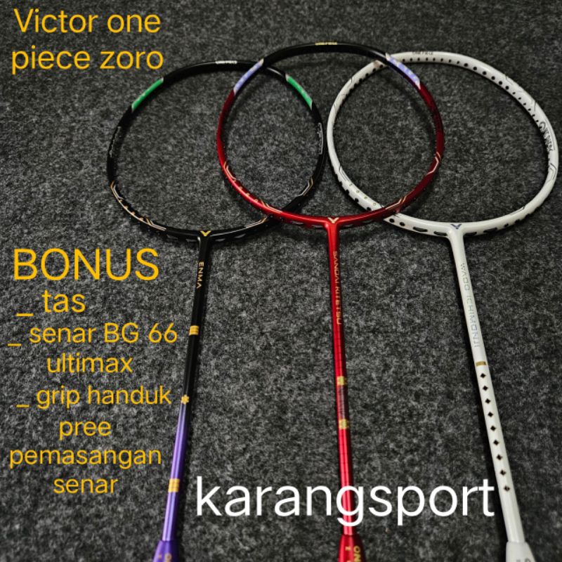 Jual Raket badminton Victor one piece zoro | Shopee Indonesia
