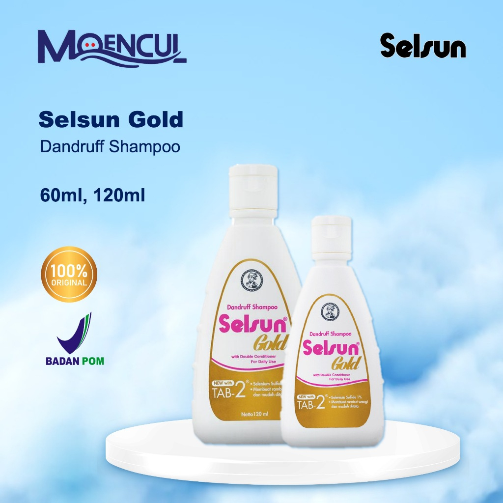 Jual Selsun Gold Shampoo 60ml & 120ml | Shampoo Anti Ketombe | Anti ...