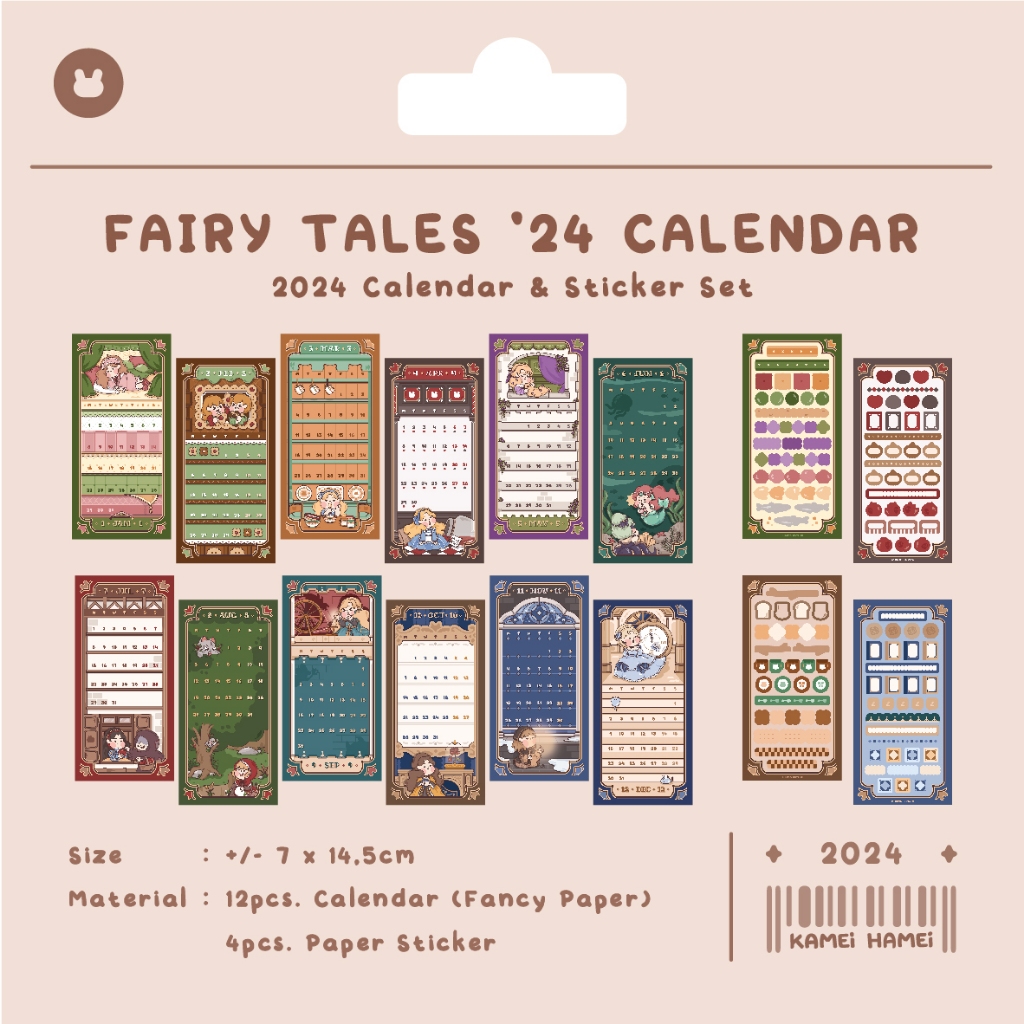 Jual Kamei Hamei Fairy Tales 2024 Calendar Set | Shopee Indonesia