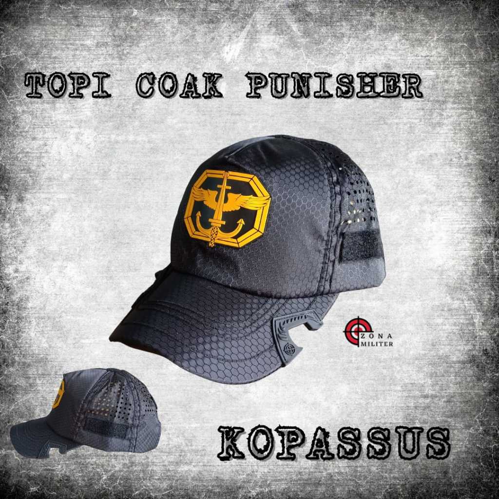 Jual Topi Caps Tactical Punisher Tawon model terbaru I Topi Pria Velcro ...