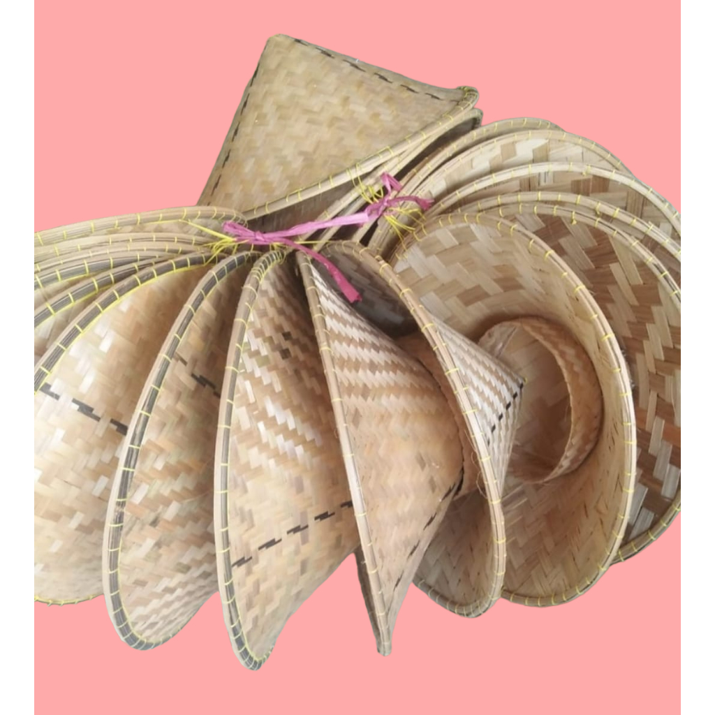 Jual Topi anyaman bambu/topi tani/topi caping topi capil Diameter luar ...