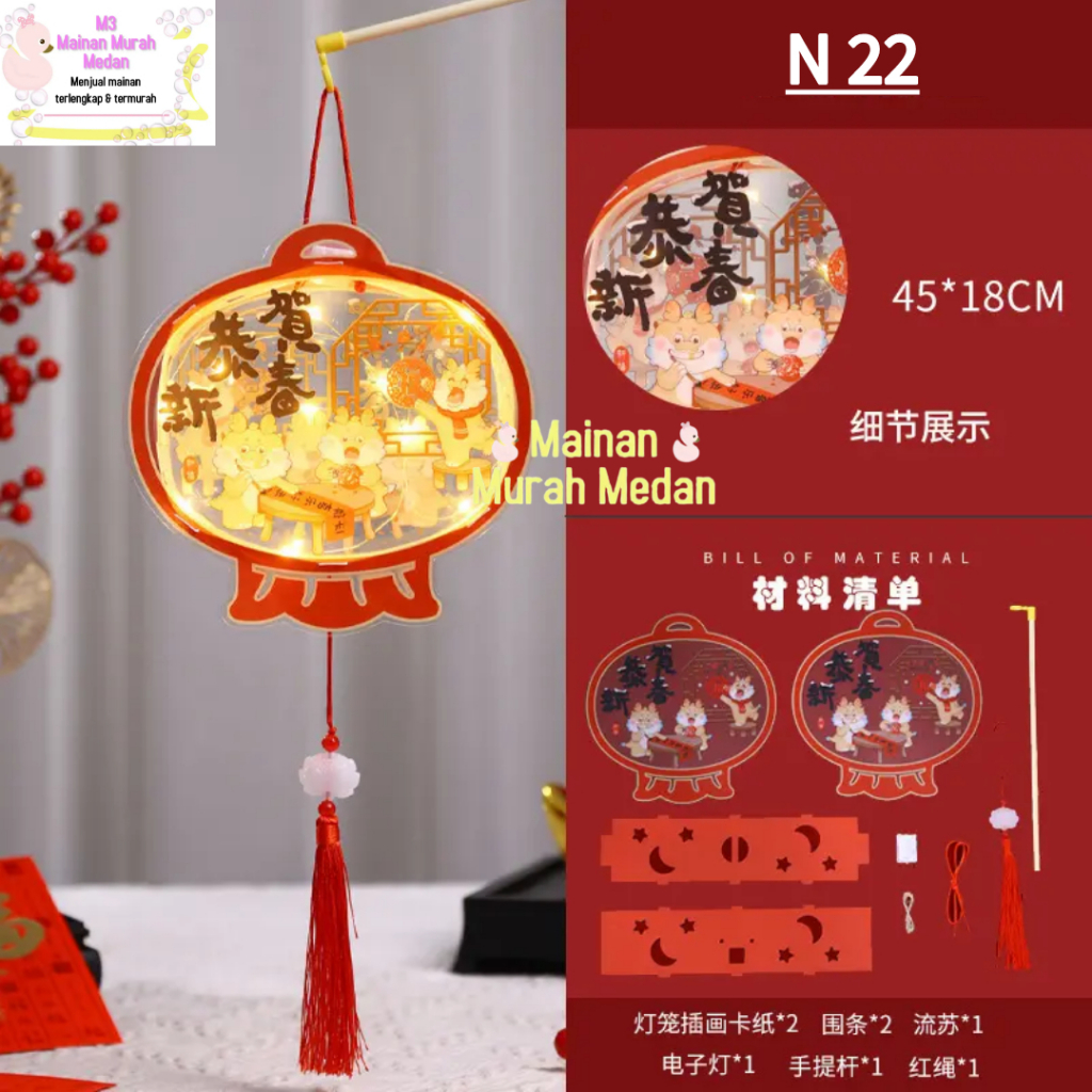 Jual M3 - Lampion DIY / Bunny,DIY Lantern Lampion Rabbit Mooncake ...