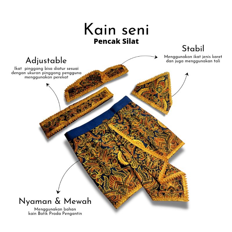 Jual Kain Seni Batik Pencak Silat/Kain Seni sembong/Kain Festival ...