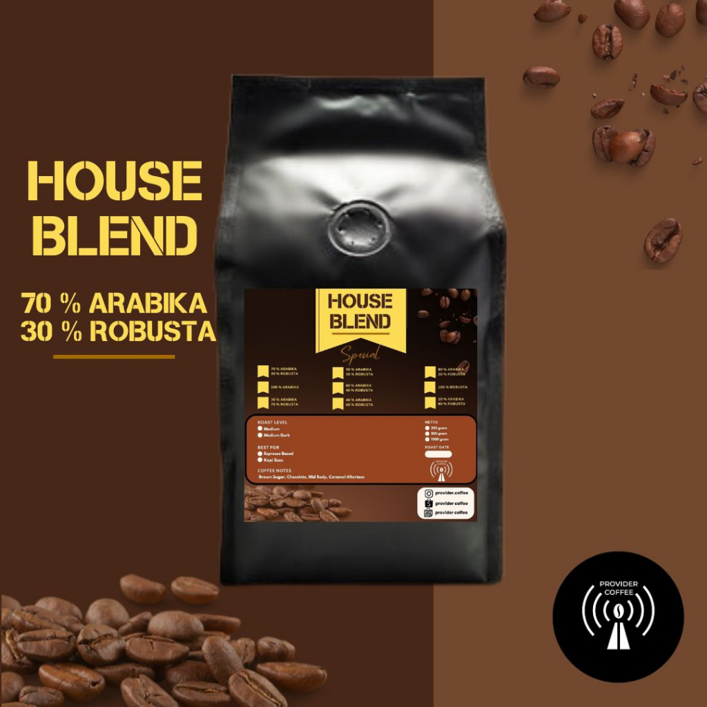 Jual biji kopi blend arabika 70 30 robusta / espresso blend kopi susu ...