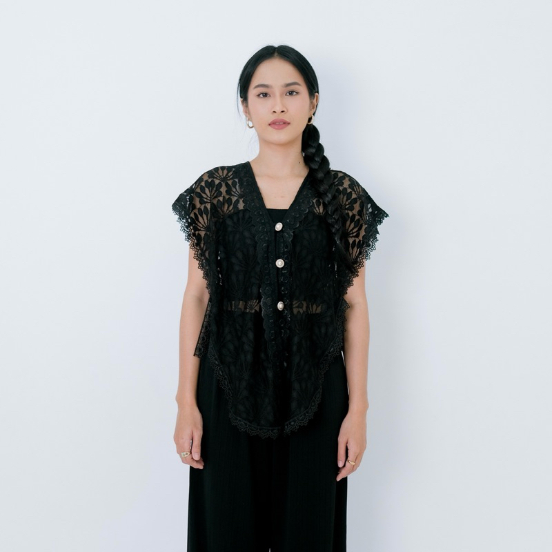 Jual Renaette - LUNA VEST - Brukat Vest - Atasan - Outer Kondangan ...