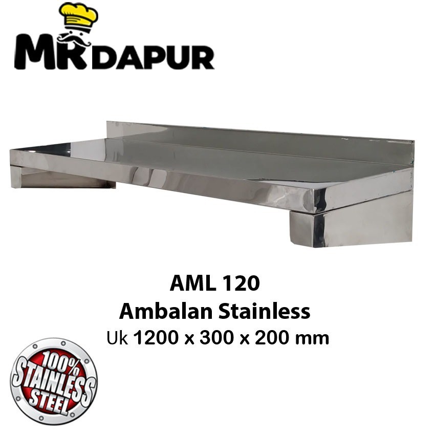 Jual Ambalan Stainless Steel MrDapur AML120 | Shopee Indonesia
