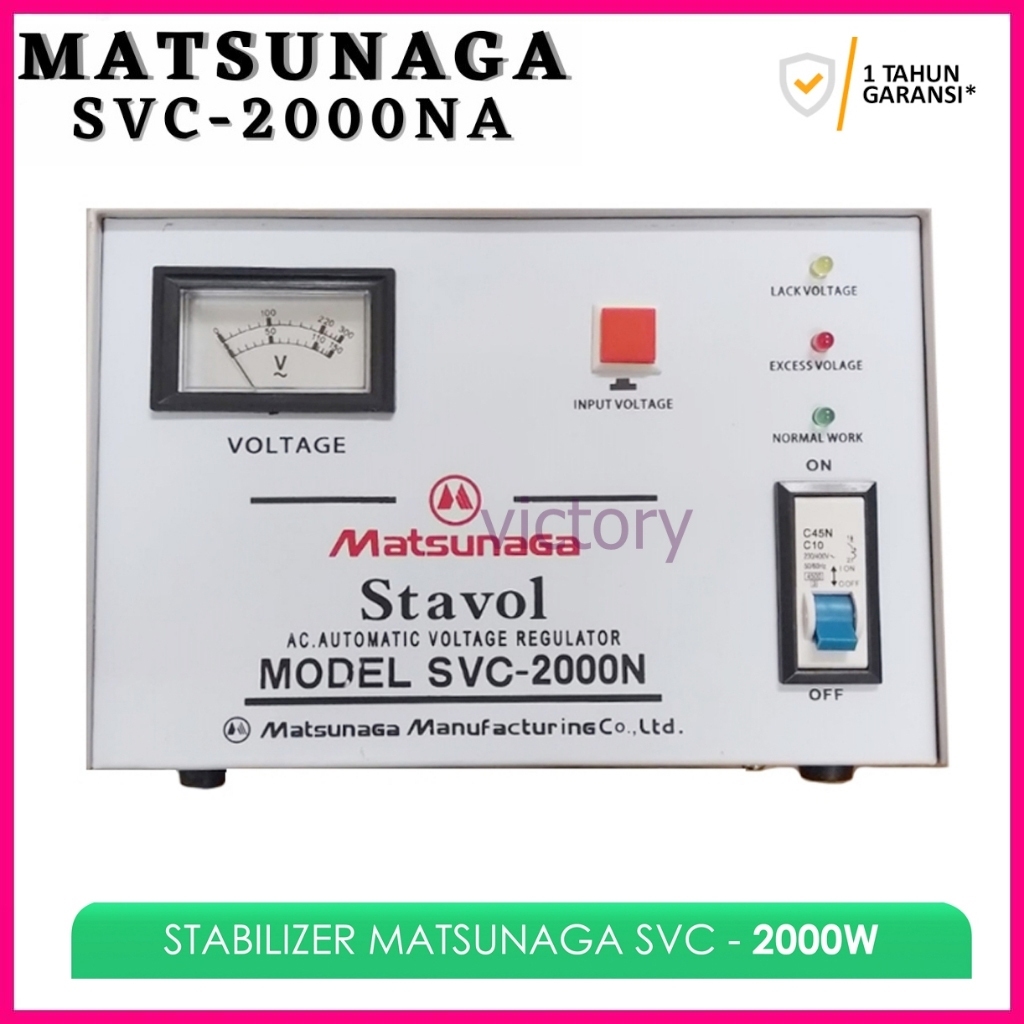 Jual Stabilizer 2000 Watt Matsunaga Stavol (2KVA) | Shopee Indonesia