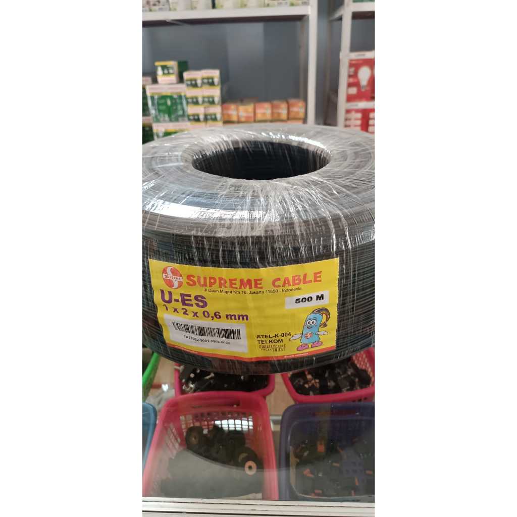 Jual ECER KABEL TELEPON SUPREME HITAM OUTDOOR | Shopee Indonesia