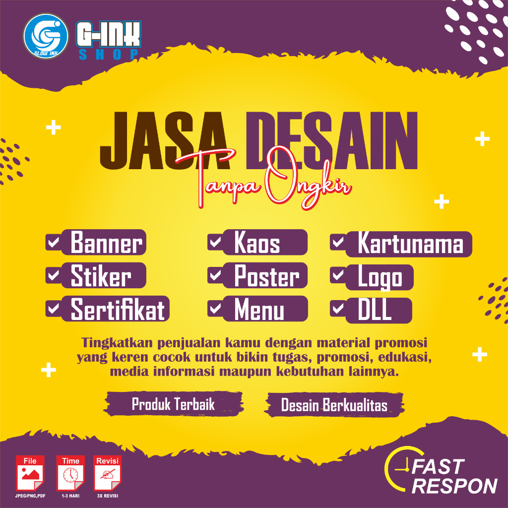Jual JASA DESAIN PROFESIONAL | BANNER | SPANDUK | POSTER | DAFTAR MENU ...