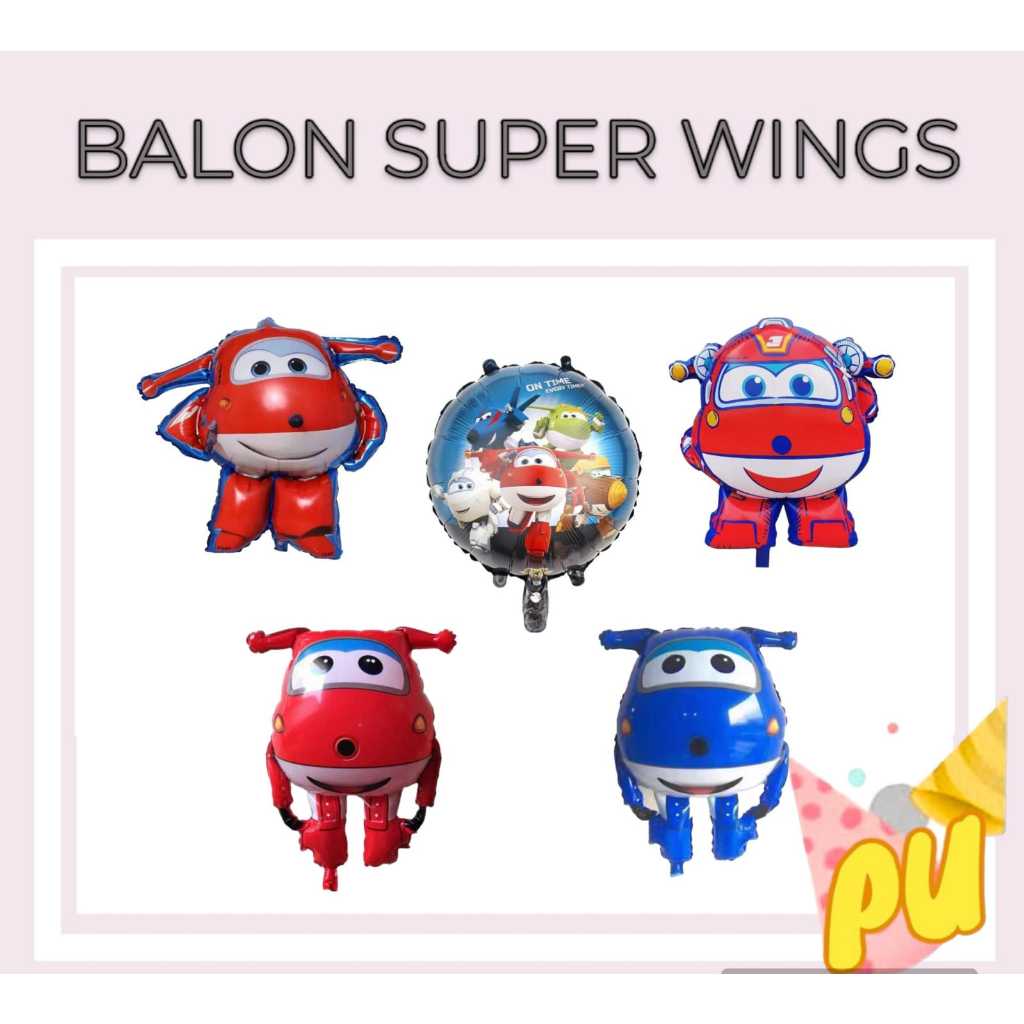 Jual Balon SUPER WINGS / Balon Foil Super Wings Jet Dizzy Donnie Jerome ...