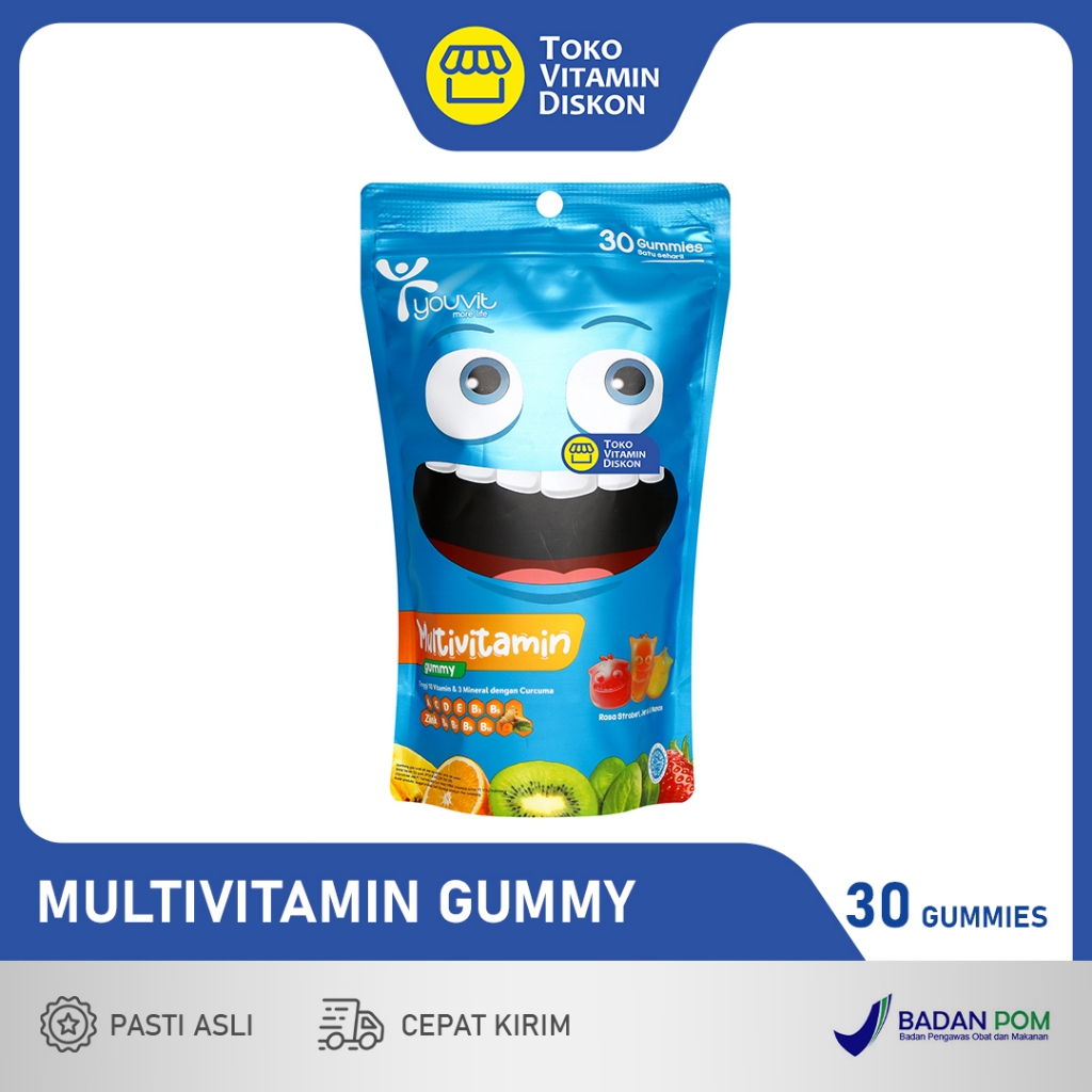 Jual YOUVIT MULTIVITAMIN GUMMY - ISI 30 PCS | Shopee Indonesia