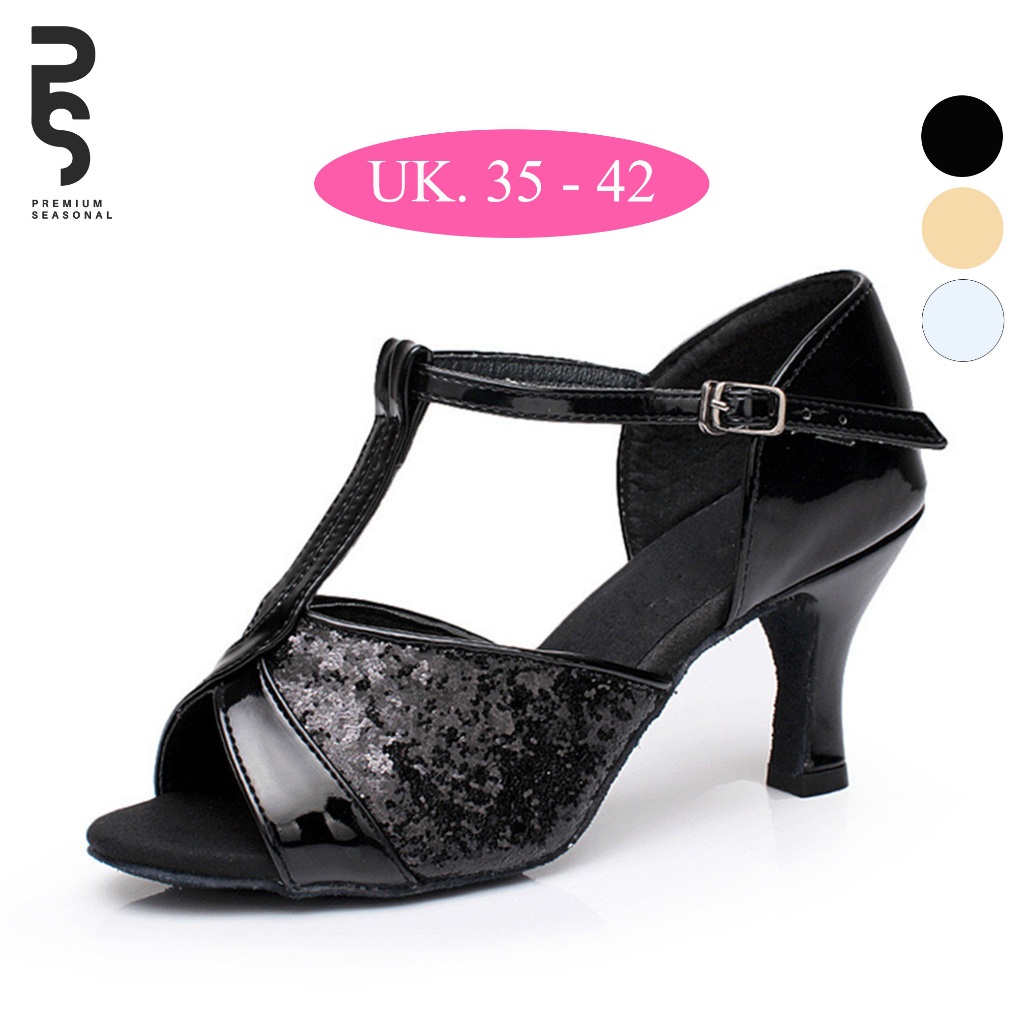 Jual LAURA - Sepatu Dansa Wanita Casual Latin/ Line Dance Lentur Hak ...