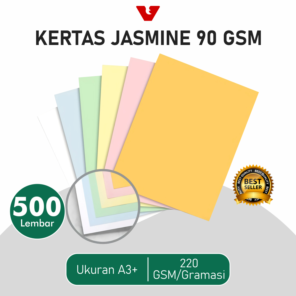 Jual Kertas Jasmine 220 Gsm/Gram Ukuran A3+ (Plus) - 500 Lembar ...