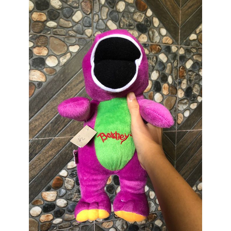 Jual boneka Barney M Barney ungu imut | Shopee Indonesia