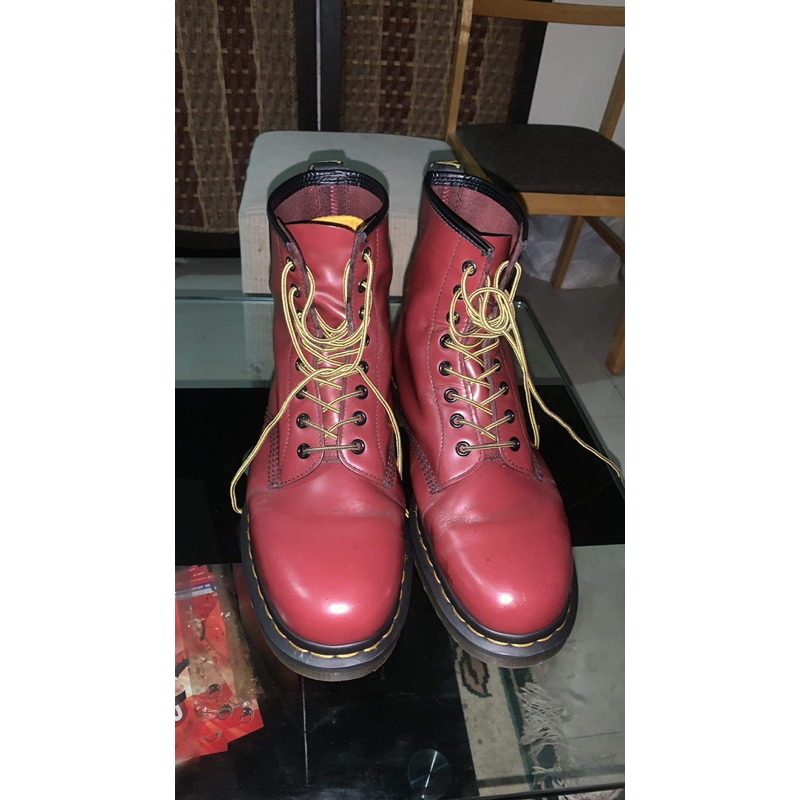 Jual Dr martens 1460 red cherry 100% original | Shopee Indonesia
