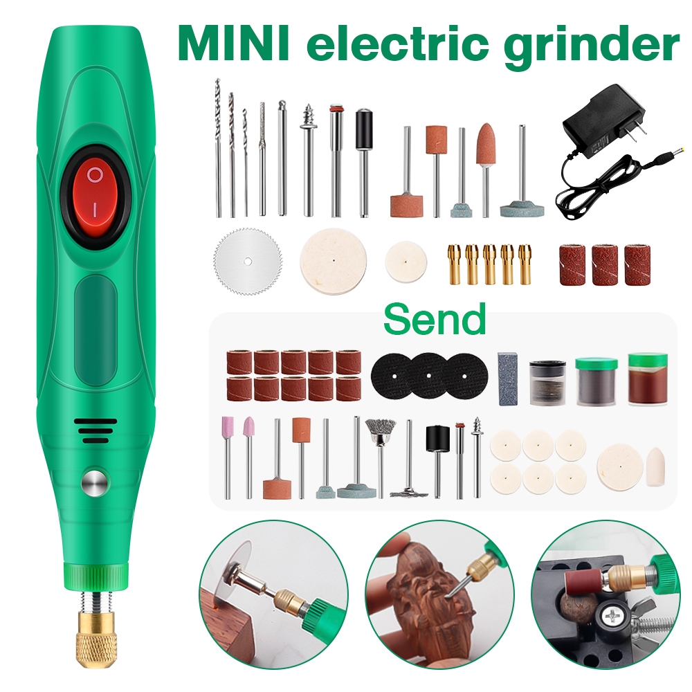 Jual Bor Mini 12V DC 18000 RPM Mini Drill Electric Engraver Grinder ...