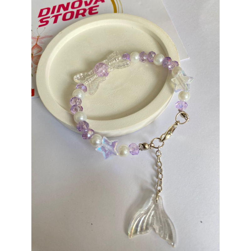 Jual GELANG MANIK MANIK AESTHETIC bandul ekor/gelang manik manik/barang ...