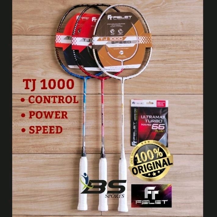 Jual RAKET BADMINTON FELET TJ 1000 TJ1000 CONTROL POWER SPEED ORIGINAL ...