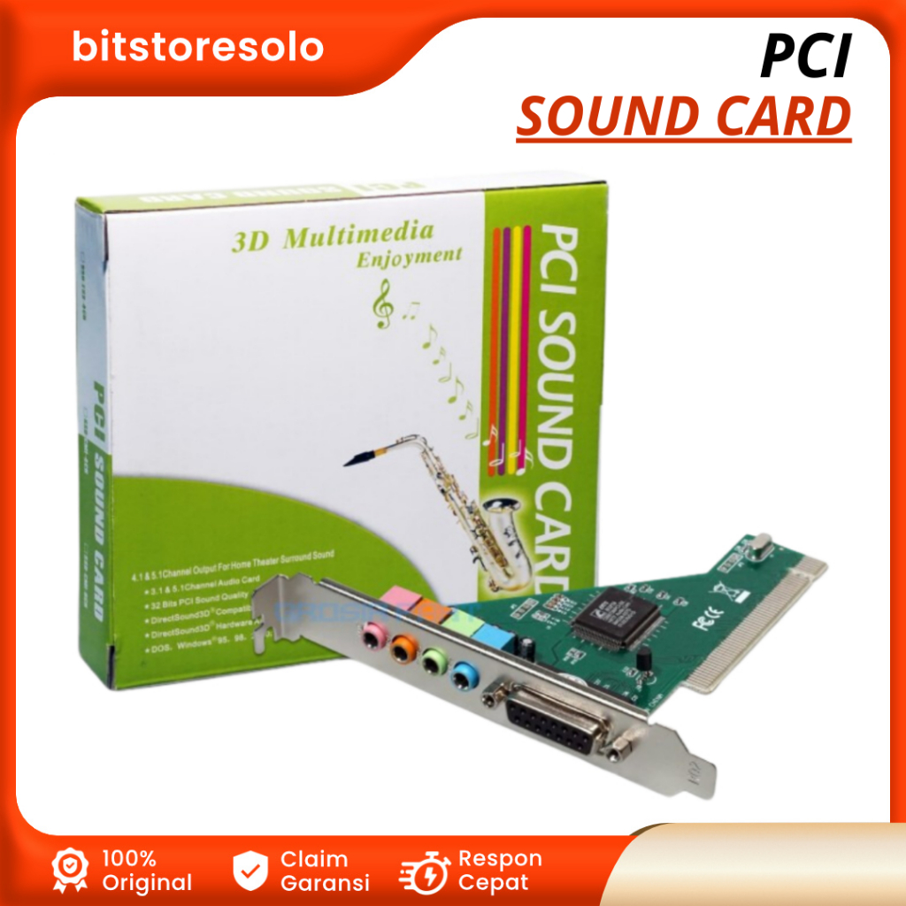 Jual PCI Sound Card Standart PCI Audio Card Murah | Shopee Indonesia