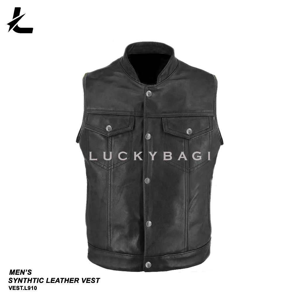 Jual Rompi Kulit Rompi Pria Rompi Motor Rompi Kulit Sintetis | Shopee ...