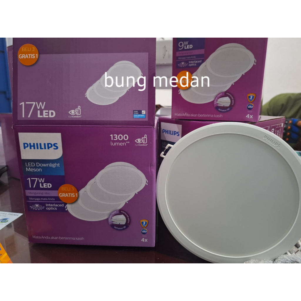 Jual Lampu Led PHILIPS Meson 17w 17 Watt PACK ISI 4 PUTIH DOWNLIGHT PANEL | Shopee Indonesia