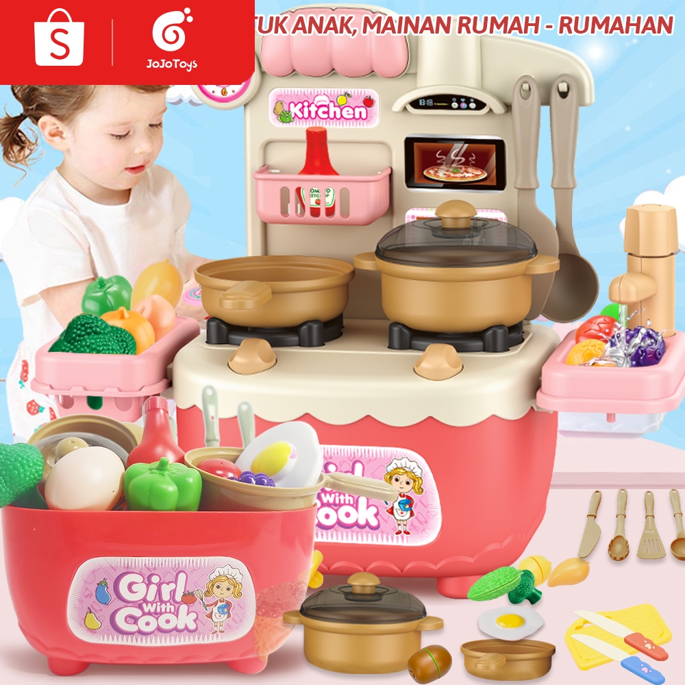 Jual JOJOTOY Mainan Masak Dapur Set Mini Mainan Anak Perempuan Mainan Masak Masak Anak Mini ...