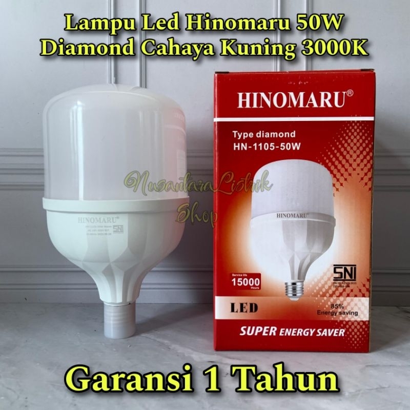 Jual Lampu Led Hinomaru 50 Watt Type Diamond HN-1105 20W 40W 50W Cahaya Kuning - Warm White ...