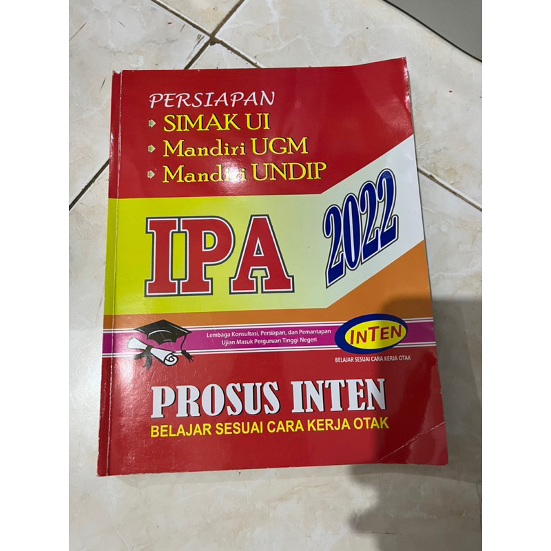 Jual PROSUS INTEN BELAJAR SESUAI KERJA OTAK IPA 2022 buku preloved ...