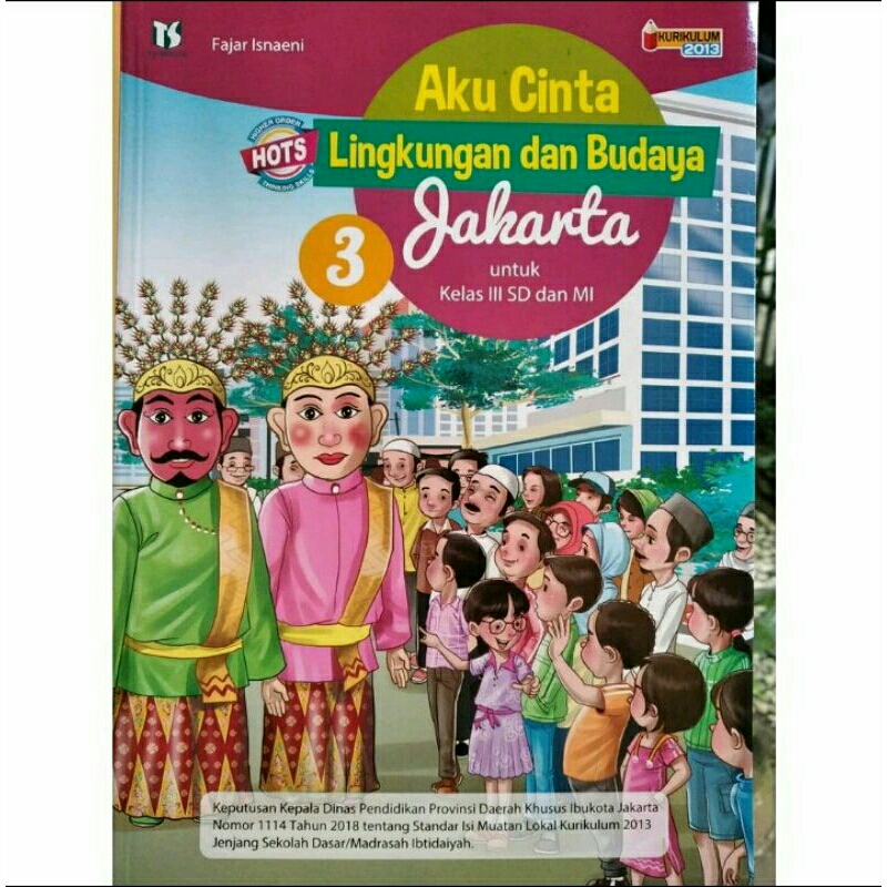 Jual aku cinta lingkungan dan budaya jakarta untuk kelas III sd dan mi ...