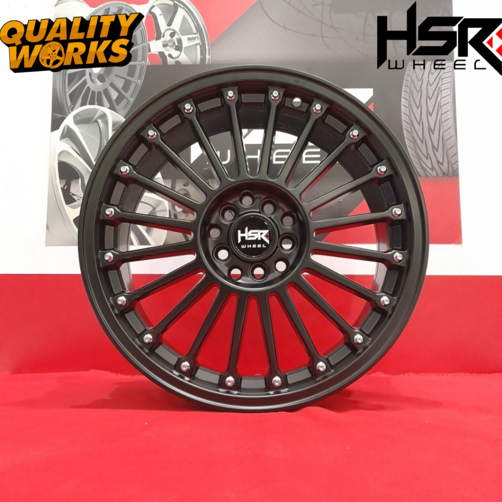 Jual Velg racing Yaris Cross ring 17 pelek HSR JJC R17 Lubang 5 rata bodi warna hitam - Xpander ...