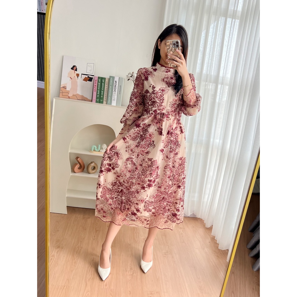 Jual DOLLA - Kimora Dress Party Elegant Dress | Shopee Indonesia