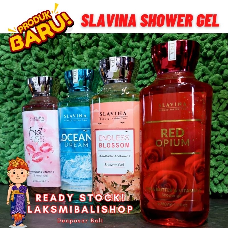 Jual Slavina Body Wash Shower Gel Red Opium Endless Blossom First Kiss Ocean Dream Nagita ...