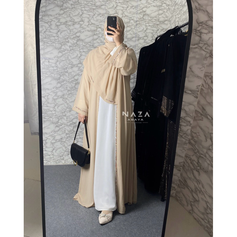 Jual AISYAH ABAYA OUTER || sudah satu set pashmina, inner dan outer ...