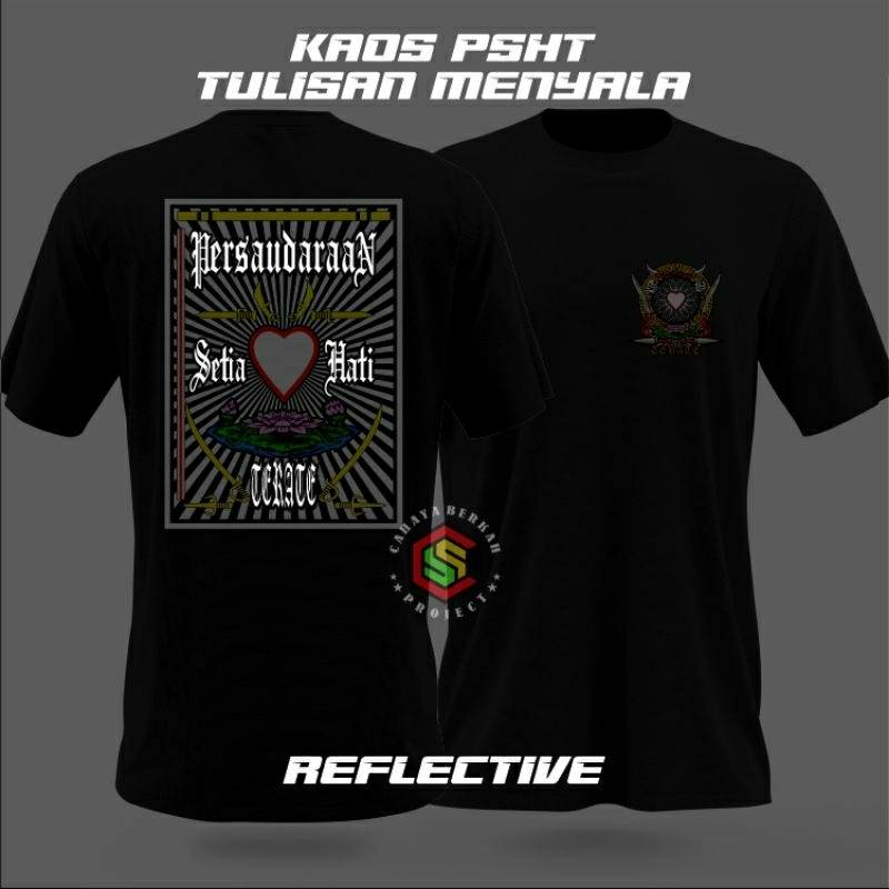 Jual baju kaos psht lambang psht kaos psht menyala kaos reflective ...