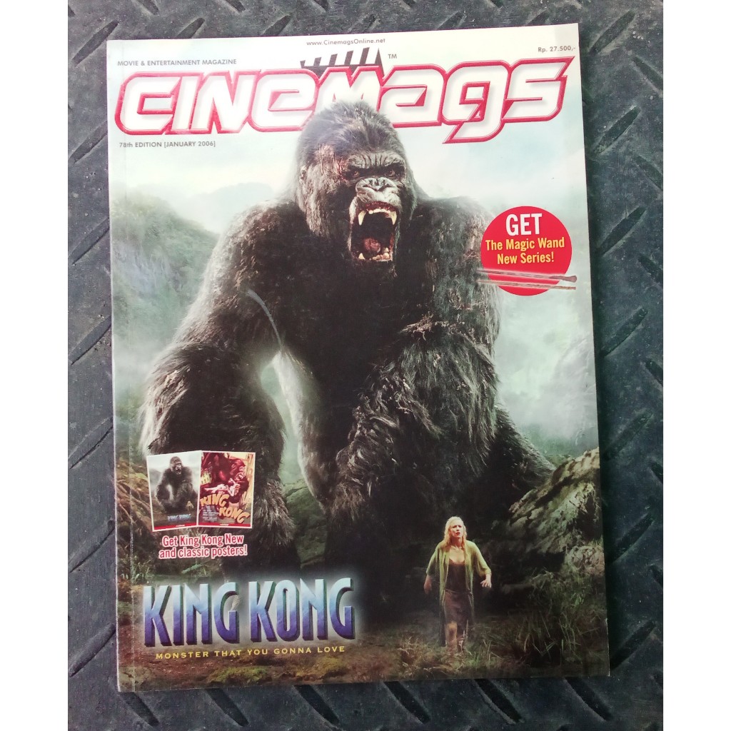Jual Majalah Cinemags. 78th edition. January 2006. Cover depan Kingkong ...
