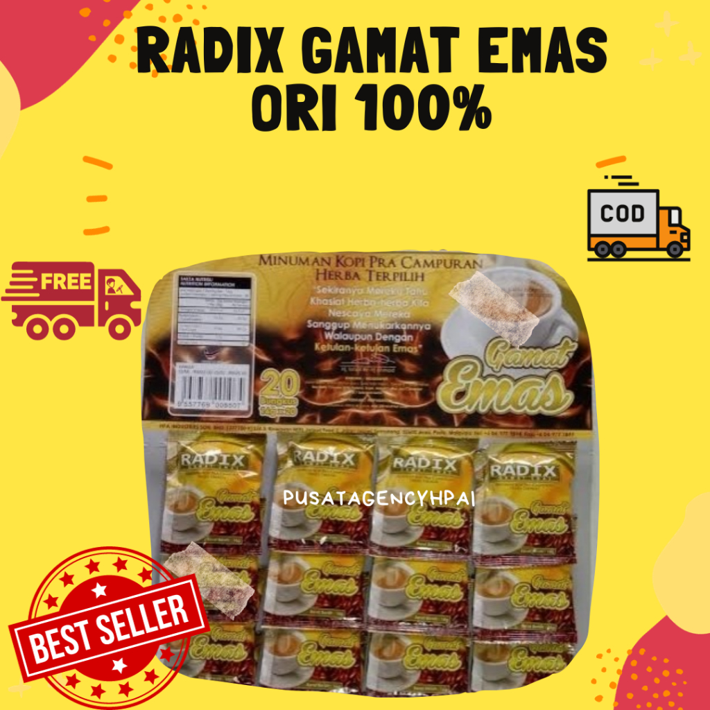 Jual KOPI RADIX GAMAT EMAS ORI HPA MALAYSIA | PEMULIHAN PATAH TULANG ...