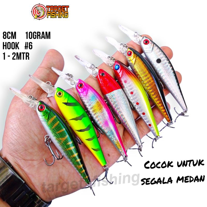 Jual Minnow Floating GACOR 10gr / 10cm Umpan Casting Mangrove Jack ...