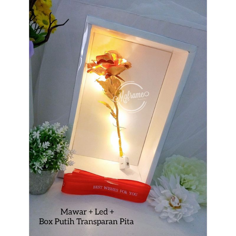 Jual Bunga Mawar Imitasi Lapis Emas Gold Hologram 24k Untuk Hadiah Kado ...