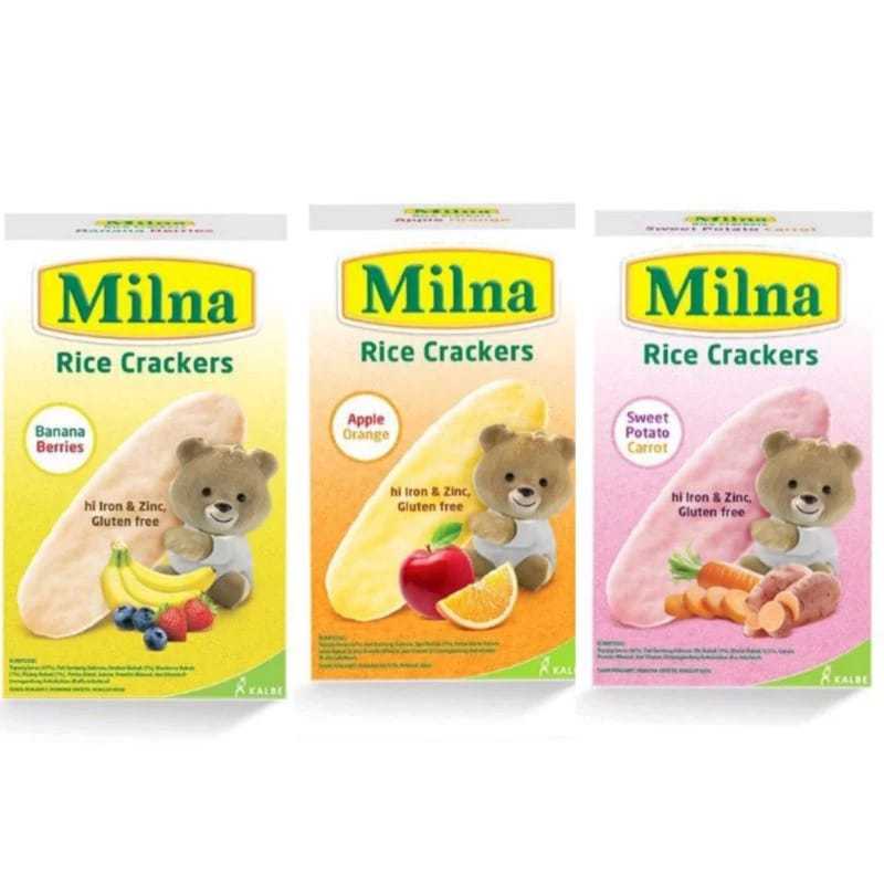 Jual MILNA RICE CRACKERS 20 GRAM | Shopee Indonesia