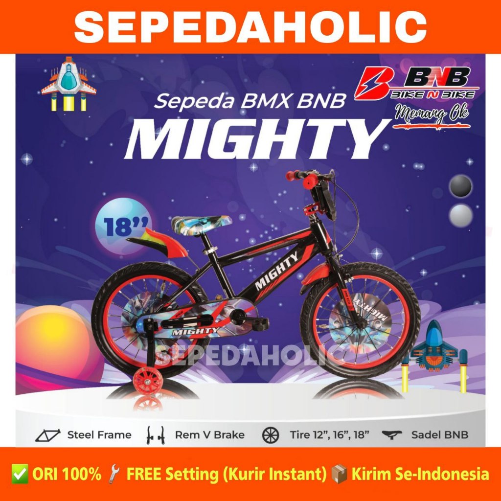 Jual Sepeda Anak Laki BMX BNB MIGHTY Ukuran 12 16 18 Inch | Shopee ...