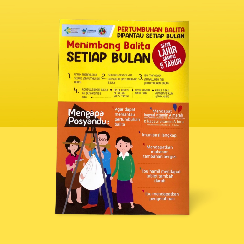 Jual Poster Kebidanan | Poster Pemantauan Pertumbuhan Balita Setiap ...