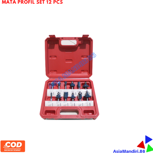 Jual Mata router / Mata trimmer set 12 pcs / Mata profil ukir kayu ...