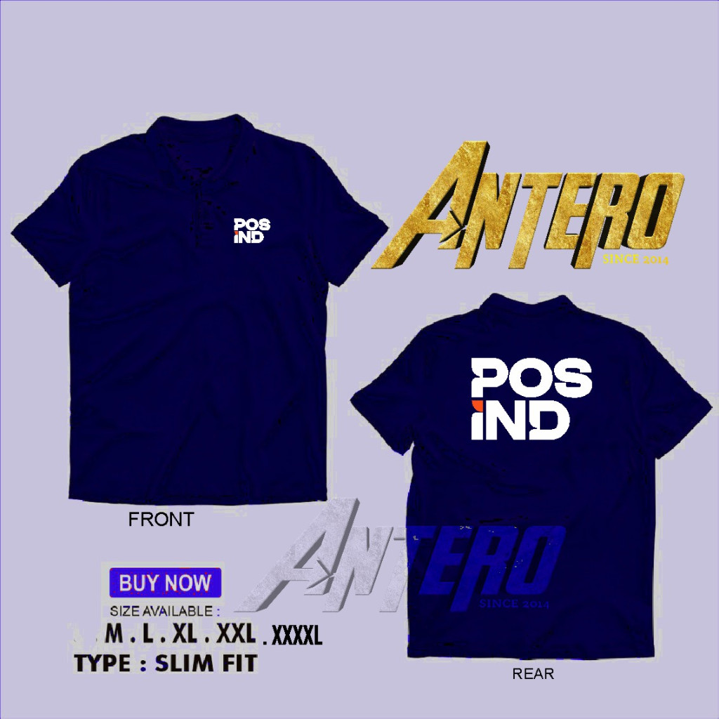 Jual kaos poloshirt kantor pos ind logo baru | Shopee Indonesia
