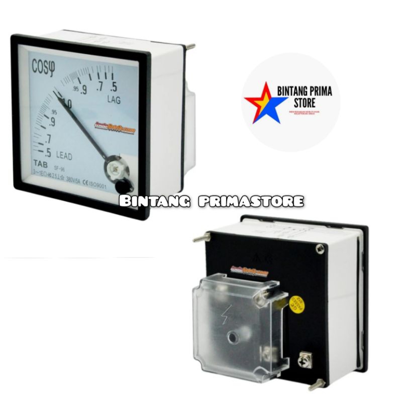 Jual Power Factor Cos Phi Meter Analog 380VAC 96x96 TAB | Shopee Indonesia