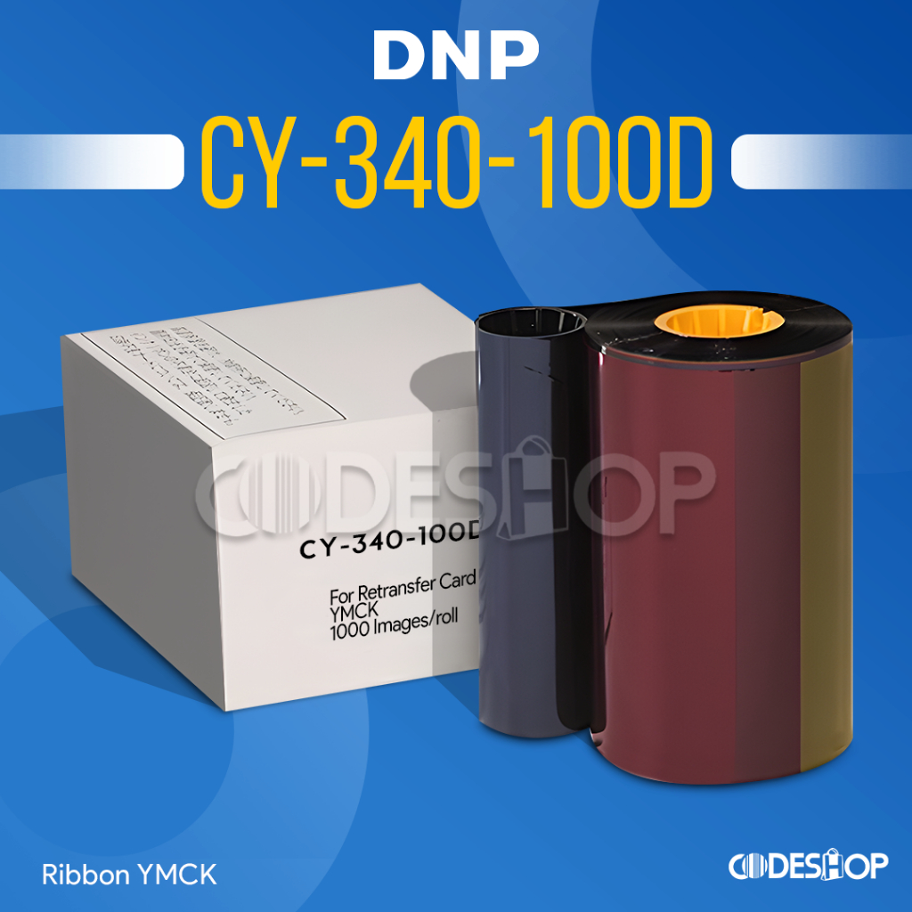 Jual Ribbon Color YMCK ID Card Printer DNP CX-D80 PN CY-340-100D ...