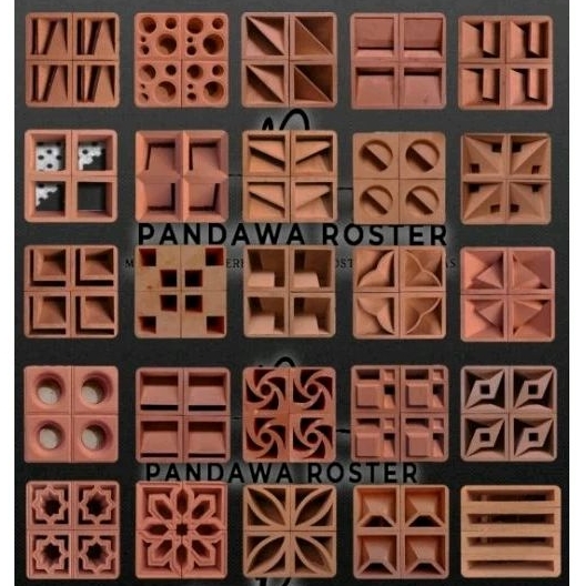 Jual Roster merah loster lubang angin pagar rumah aesthetic termurah ...