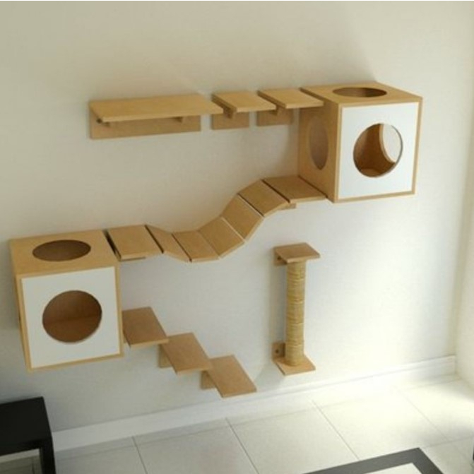 Jual Cat wall playground / Cat condo / Cat tree / Mainan kucing ...